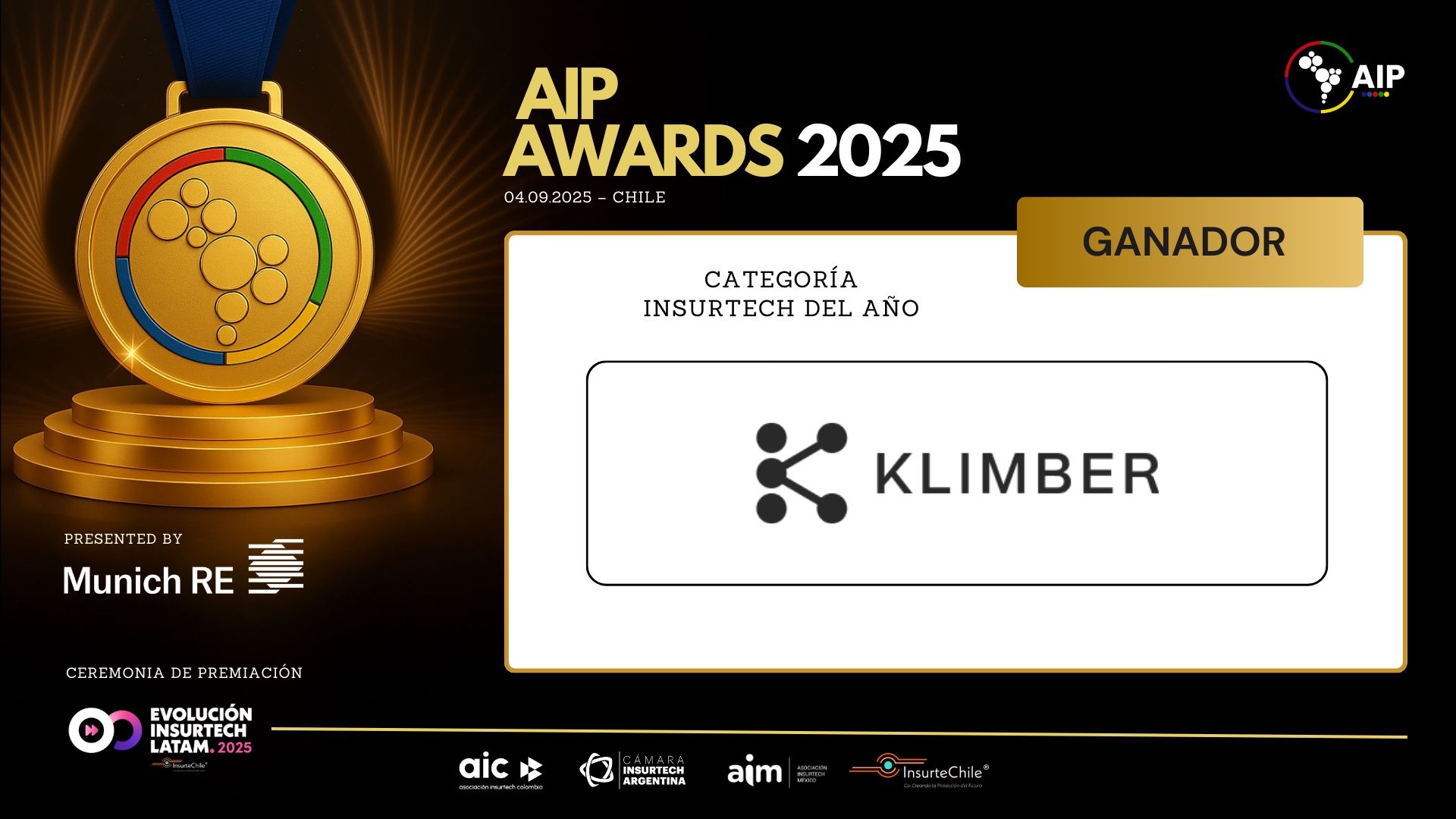 Klimber: Insurtech del Año en los AIP Awards EILA 2025